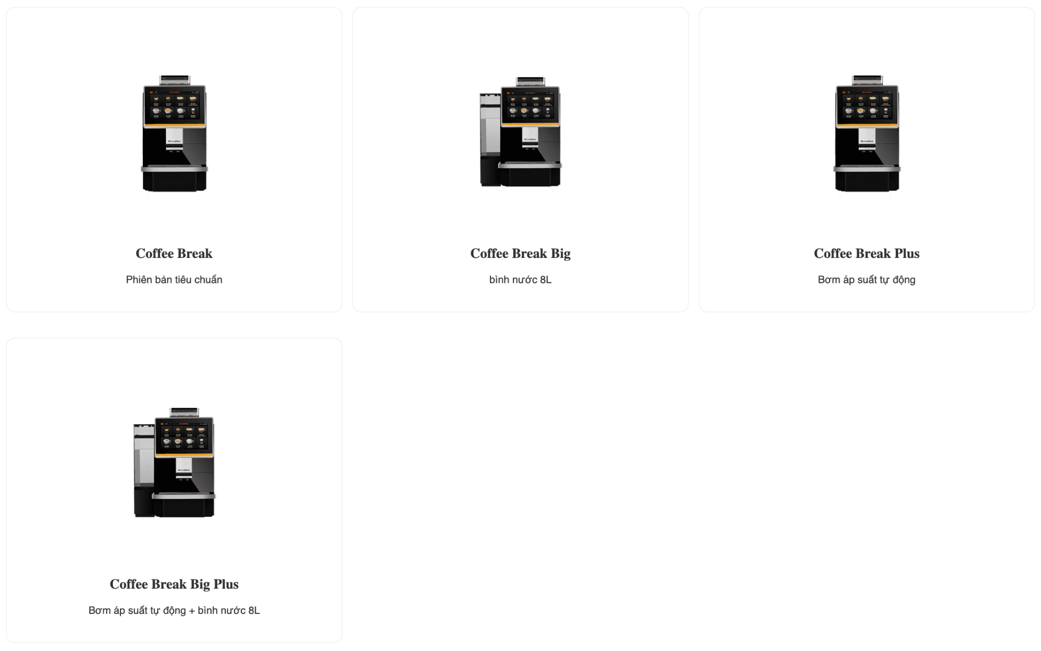 Máy pha cà phê tự động Dr.Coffee Break Plus | Thời Đại Coffee| Nhập ...